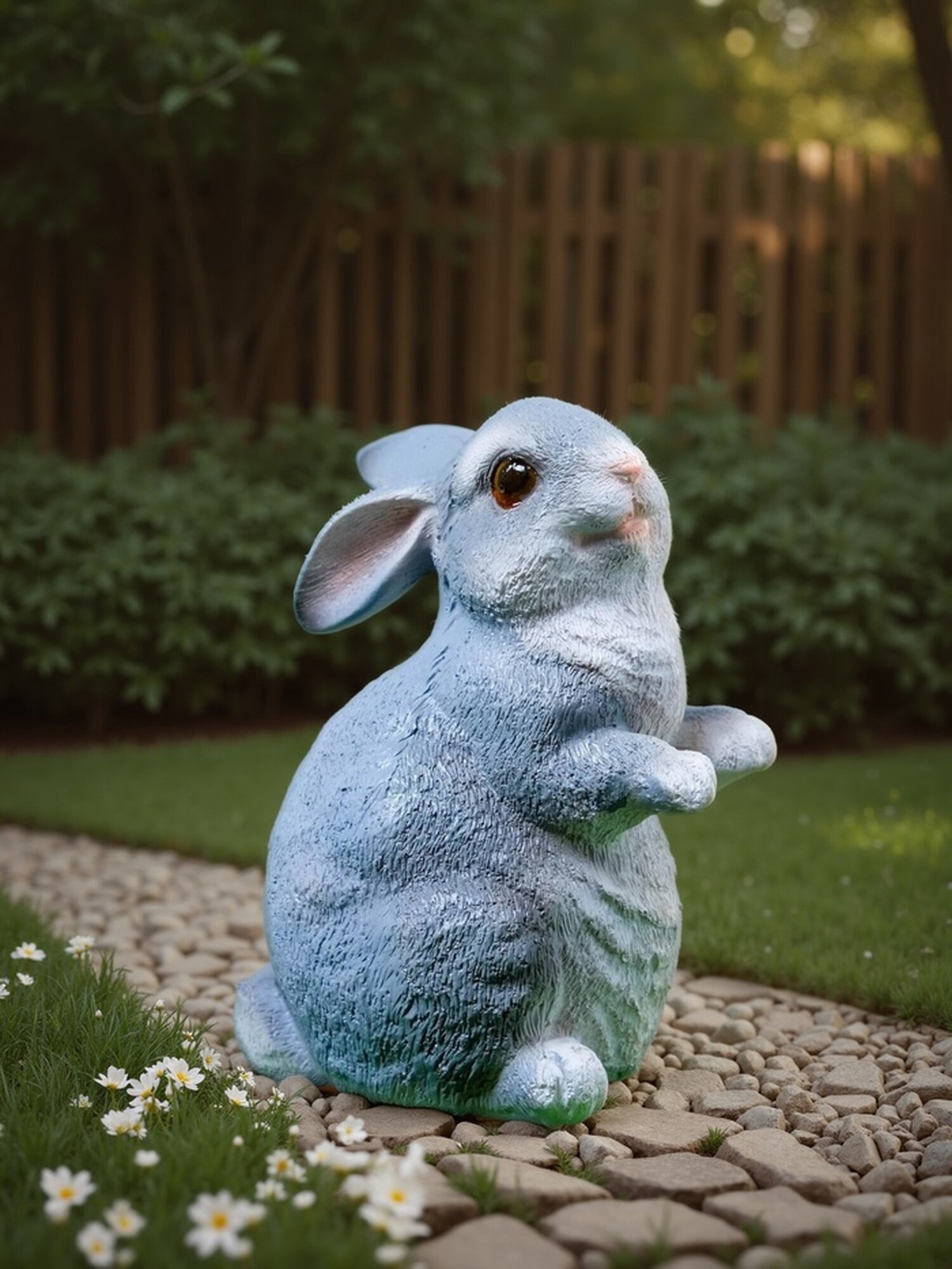 Садовая фигура Хорошие сувениры "Кролик", 10 х 8 х 12 см, серый