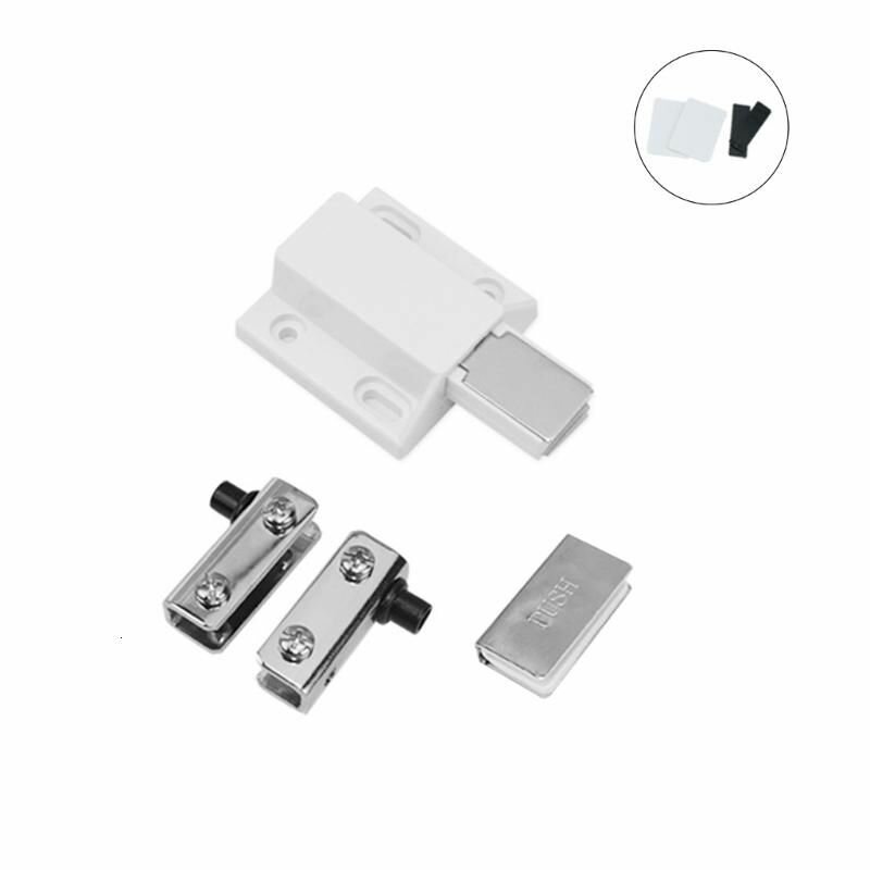 Верхний и нижний зажим для стекла, магнитный сенсорный петель-комплект одной двери с ярким освещением