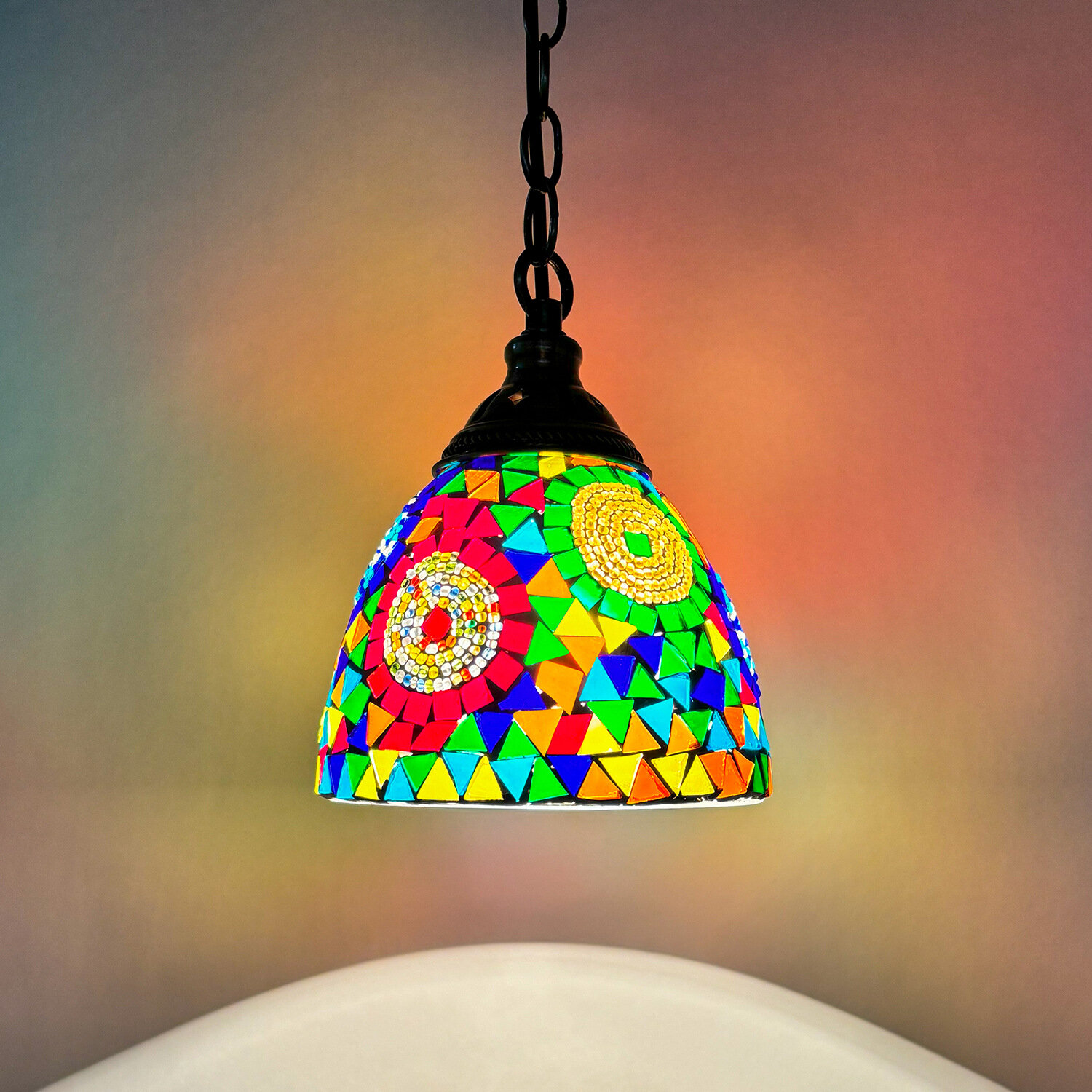 Экзотическая Юго-восточная Азия Турция Классическая Гостиная B & B Retro Club Xinjiang Restaurant Folk Single Head Chandelier