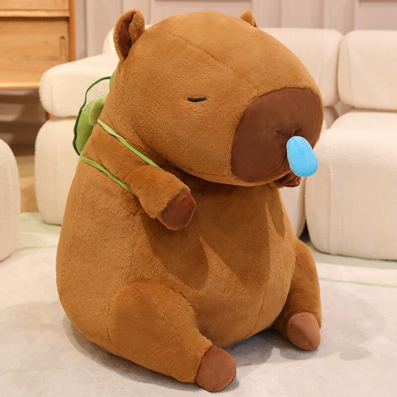 Плюшевая игрушка капибара, очень большая мягкая игрушка-подушка в виде черепахи-капибары, подарок на день рождения для