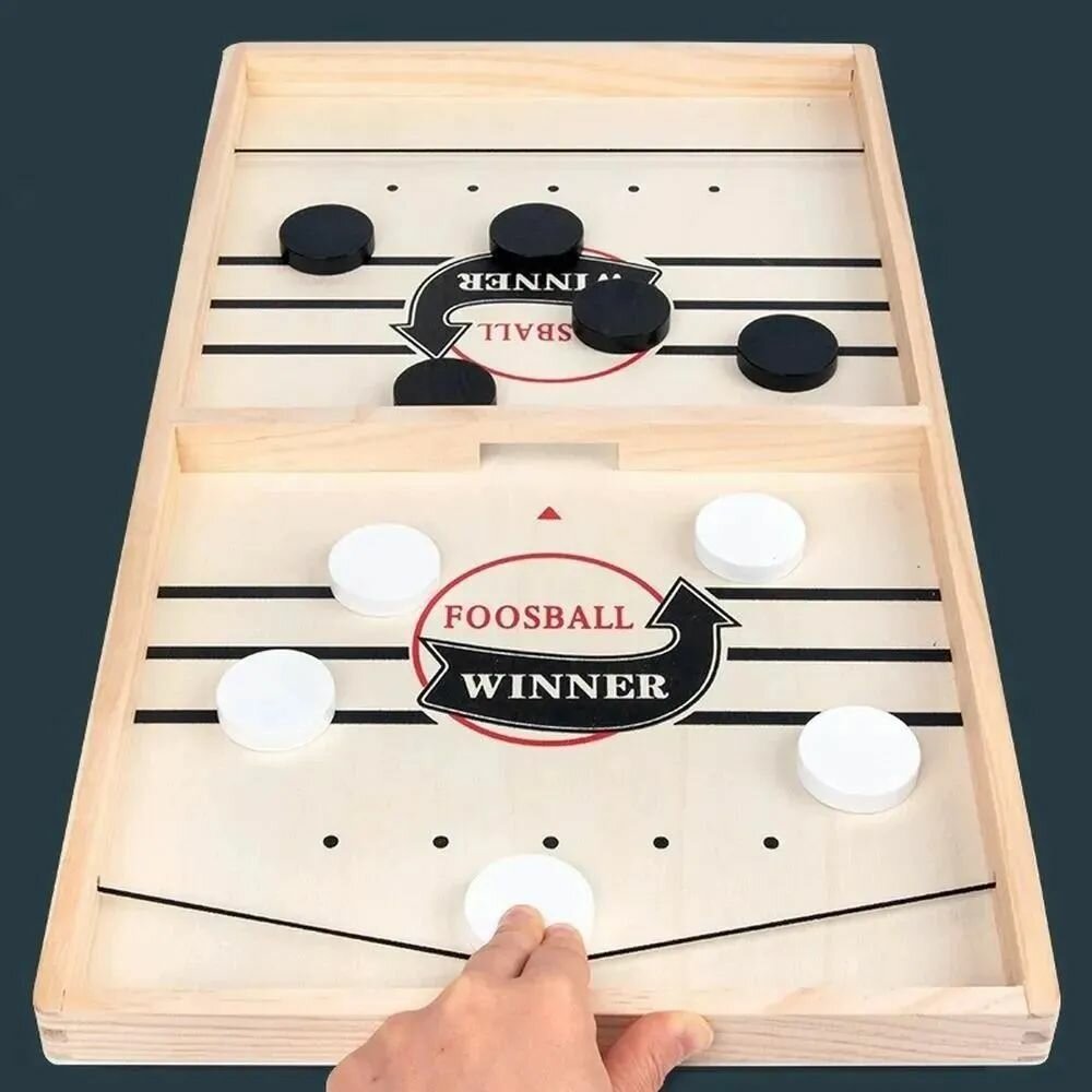 Настольная игра с шашками Foosball Winner, slingpuck, слингпак, настольный хоккей, вышибашки, для вхрослыхи детей