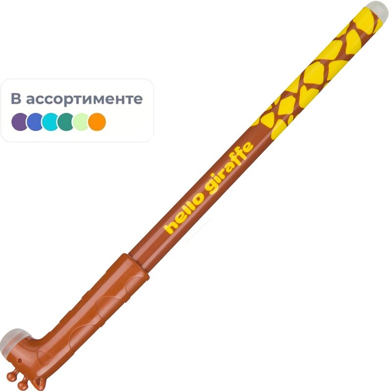 Ручка гелевая M&G со стир. черн, шарик 0,5 мм, синяя, в асс AKPB7372D205P4C