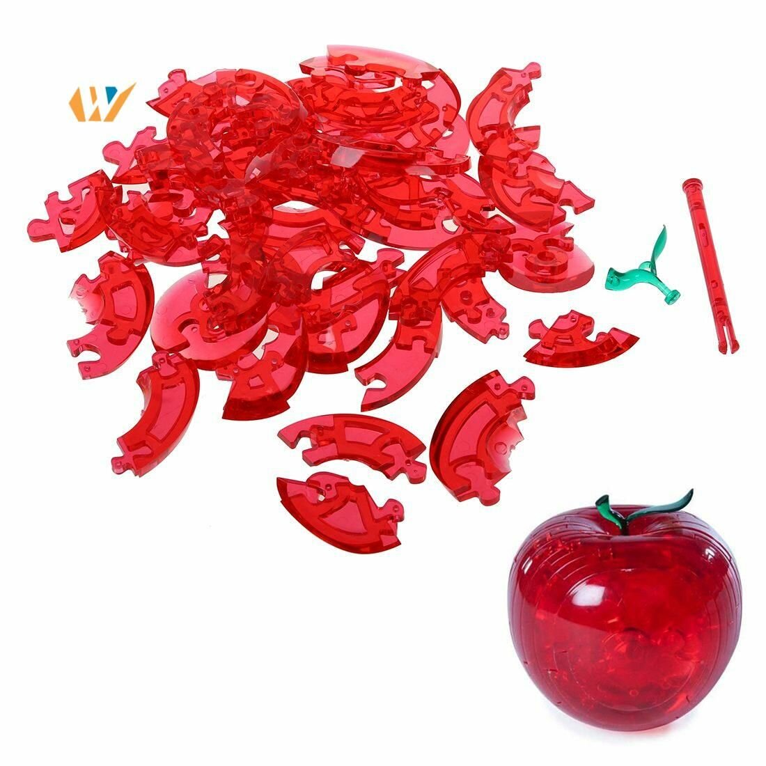 (D B X T) 3D Кристалл Пазл - Красное Яблоко