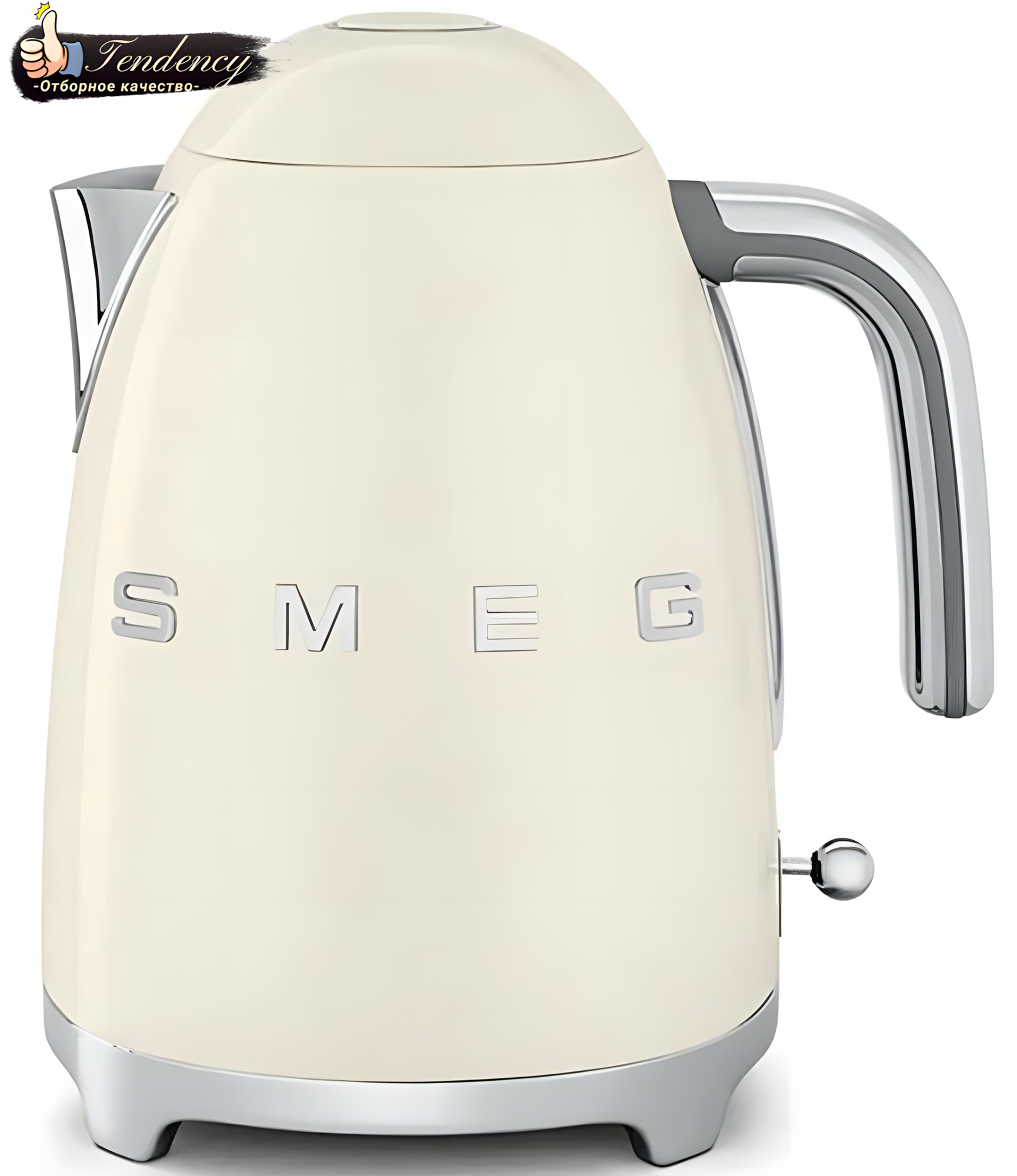 Чайник Smeg KLF03 CREU, металлический, 2400Вт, 1,7л, кремовый