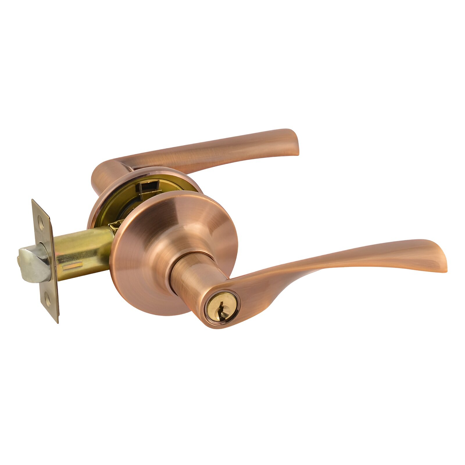 Защелка "Нора-м" зв2-01, isparus (ключ/фиксатор), цвет: старая медь