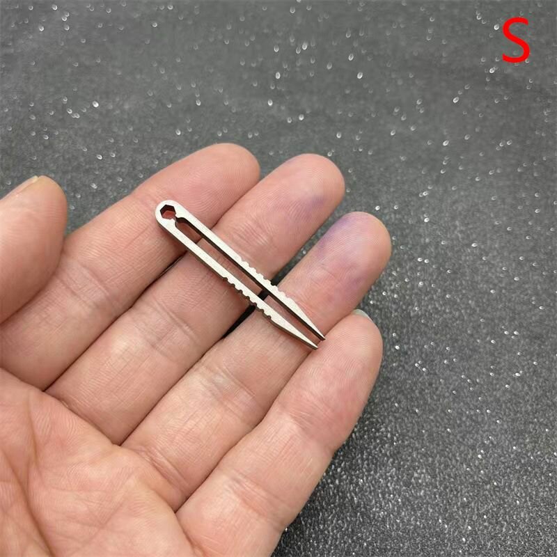 Пинцет для рукоделия из титанового сплава, точный инструмент для моделизма и мелких работ, антикоррозийный и гибкий, размеры S и L для аккуратной фиксации деталей