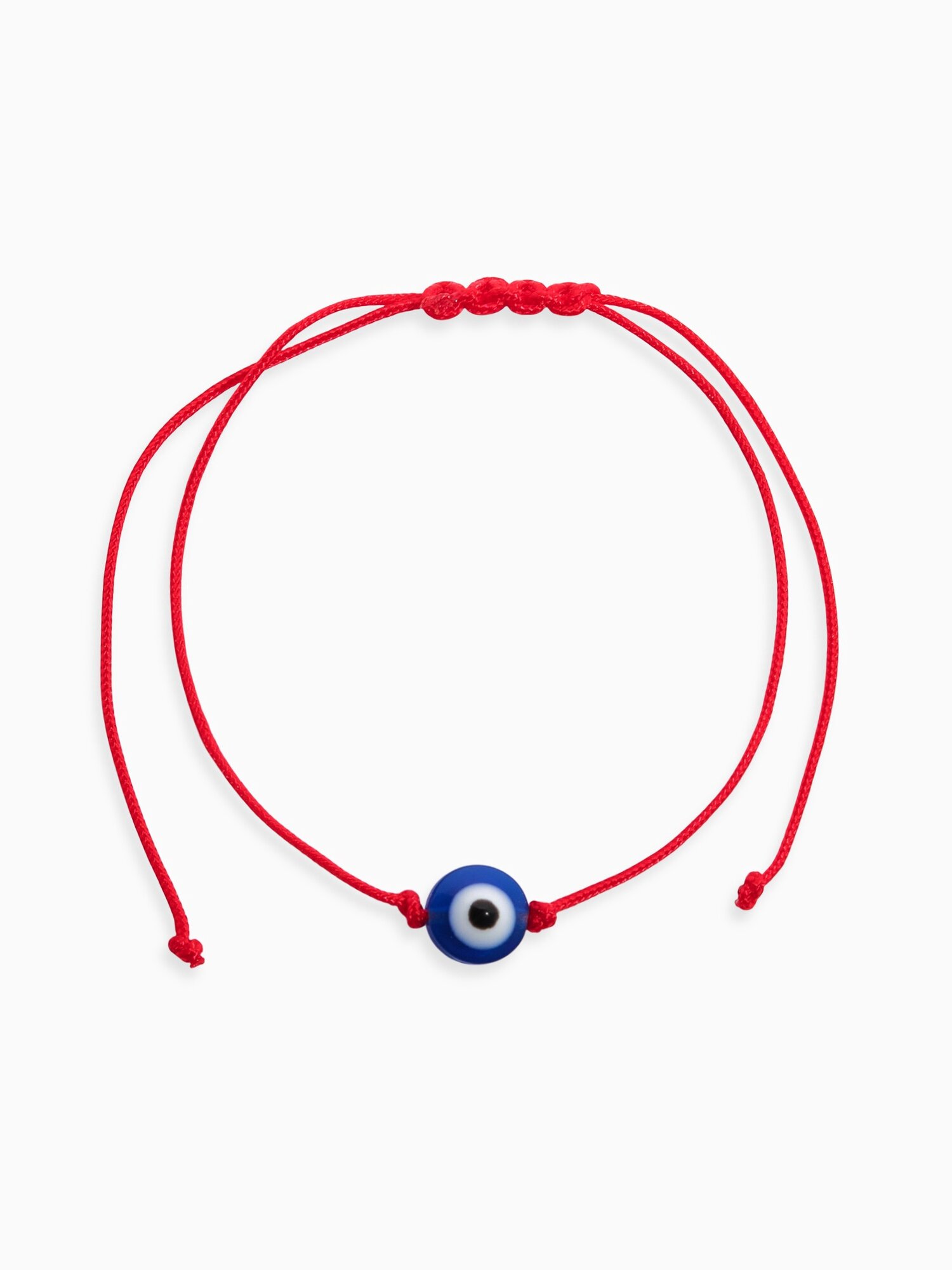 Браслет-оберег «Красная нить» глазик, цвет синий, d=5.5 см