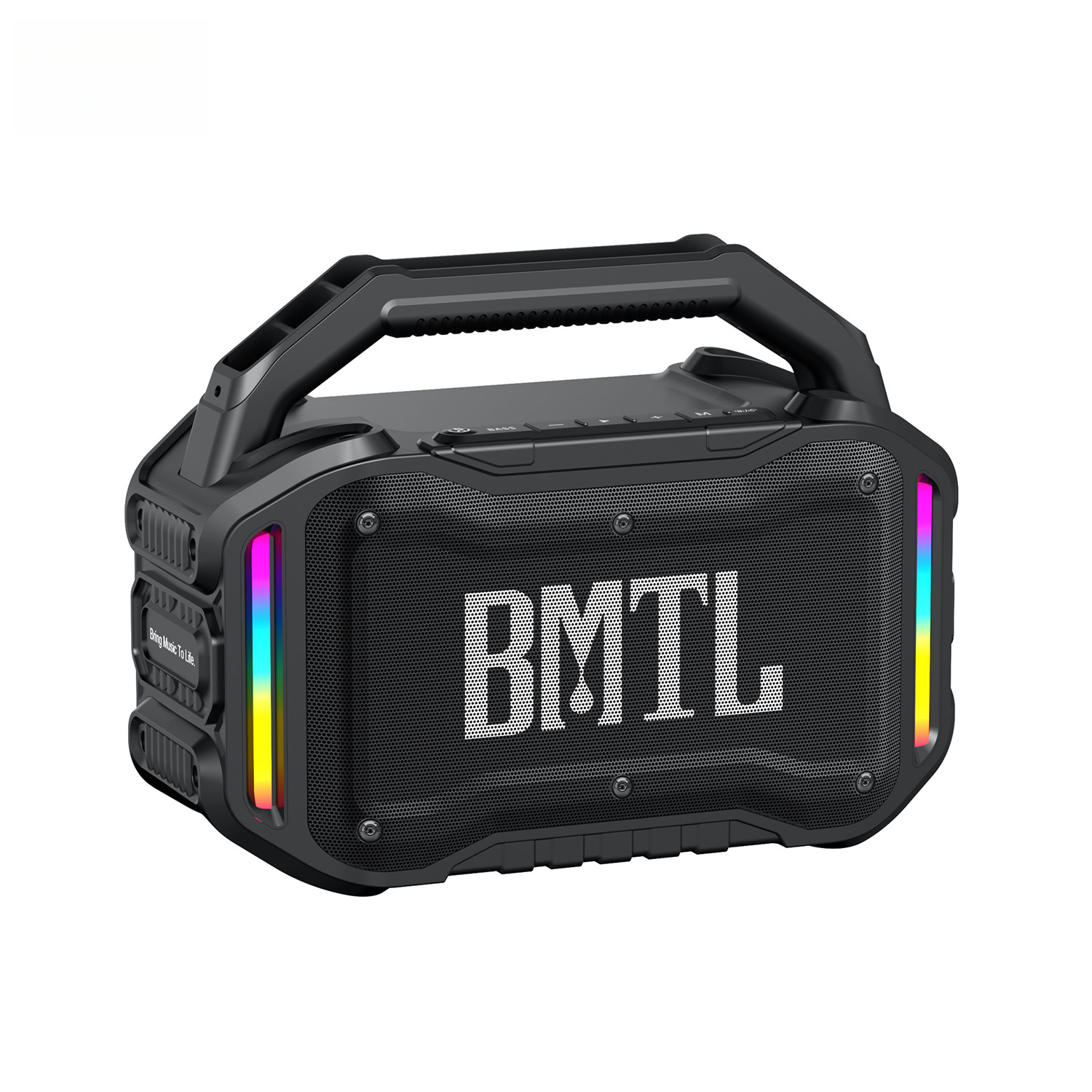 Динамик XDOBO BMTL Job беспроводной Bluetooth 80W (пиковая мощность) сабвуфер с батареей на 20 часов, 6 режимами подсветки, водонепроницаемостью IPX6, портативный для открытых мероприятий