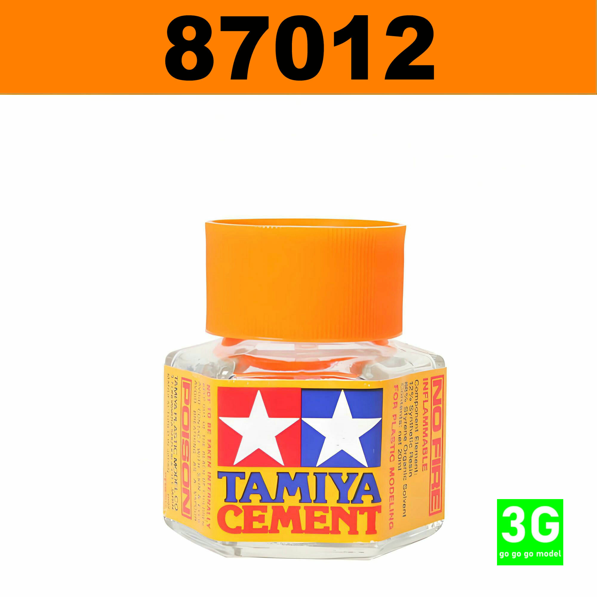 TAMIYA 87012 Желтый клей для покрытия, для моделизма и точной фиксации деталей при финишной отделке