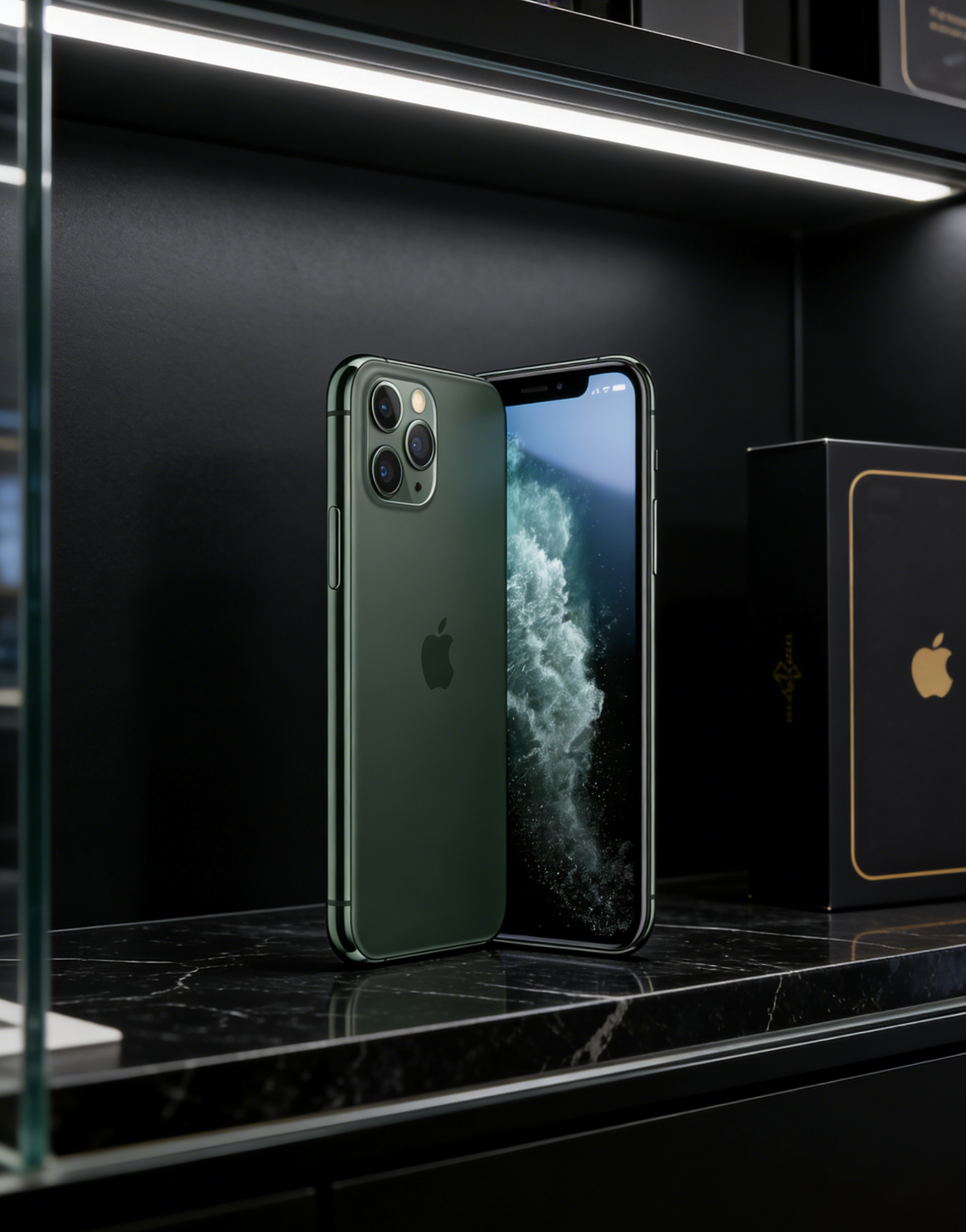 Смартфон Apple iPhone 11 Pro, экран 5.8", камера 3 камеры, 64 Гб，темно-зеленый
