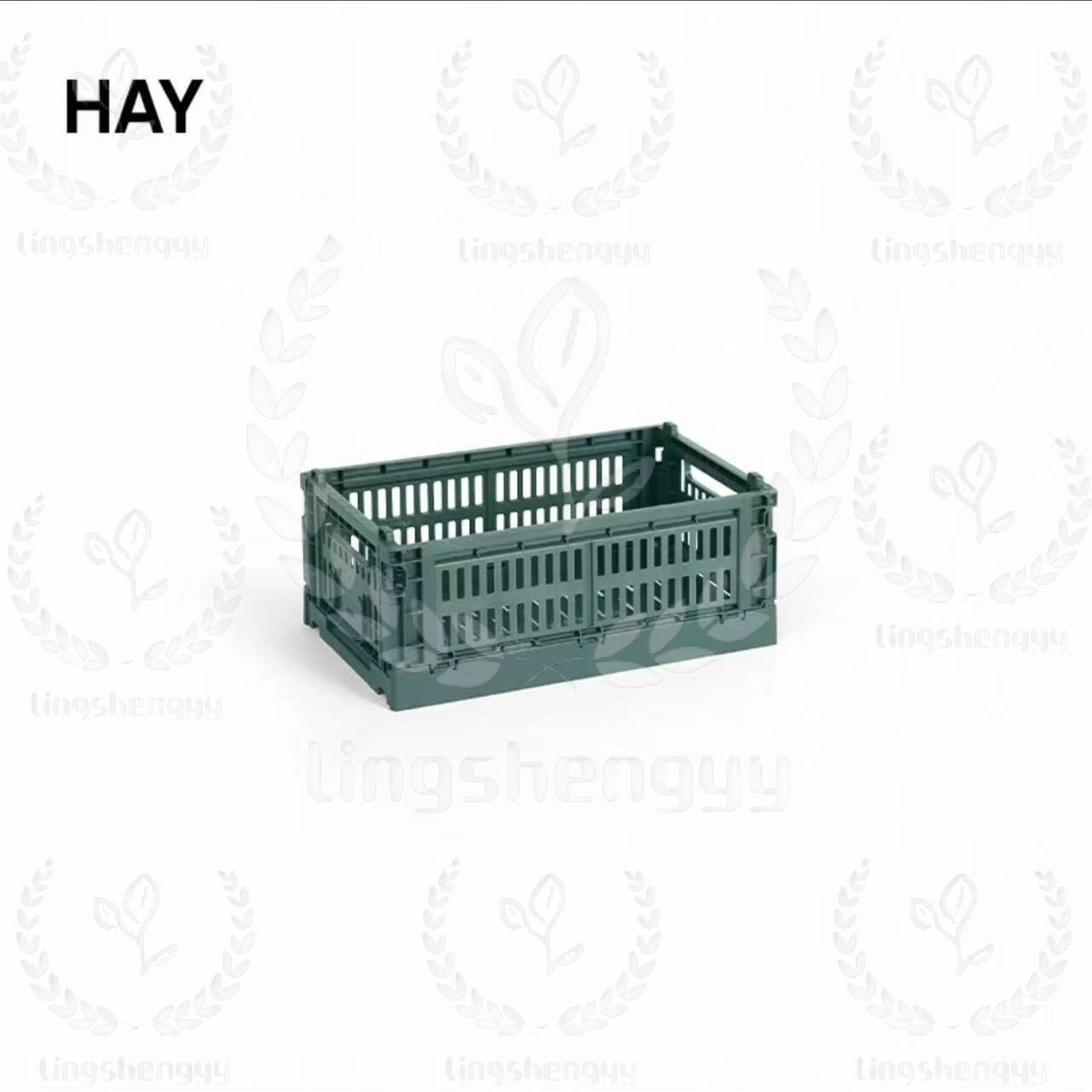 Складной ящик HAY New Colour Crate, универсальный пластиковый контейнер для хранения, настольный органайзер