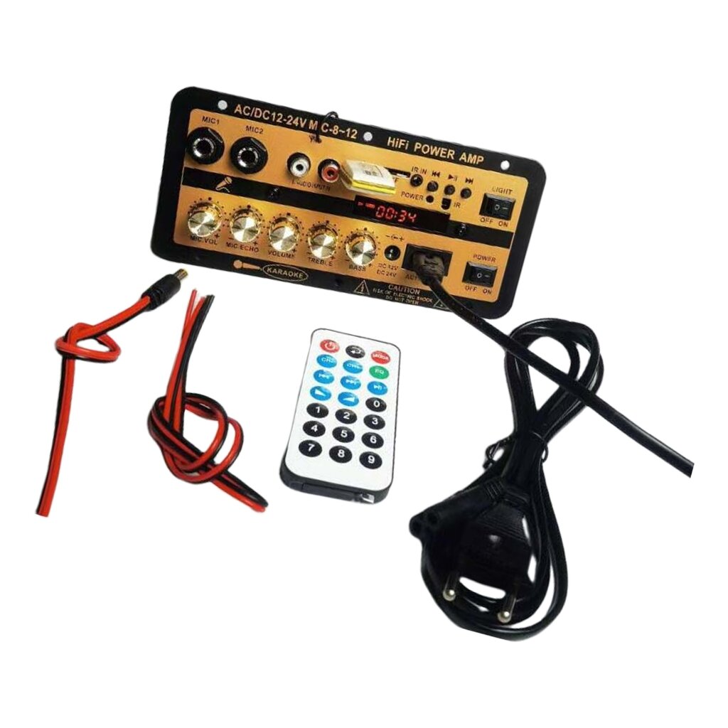 Плата автомобильного усилителя мощности Golden D30 от 12 В до 24 В мощностью 30 Вт европейского стандарта-с дисплеем