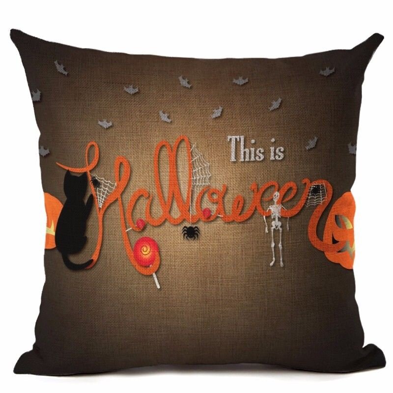 Чехол для подушки хлопковая вечеринка лоскутное полотенце на хэллоуин 18 дюймов мягкая мебель домашний декор размер 8