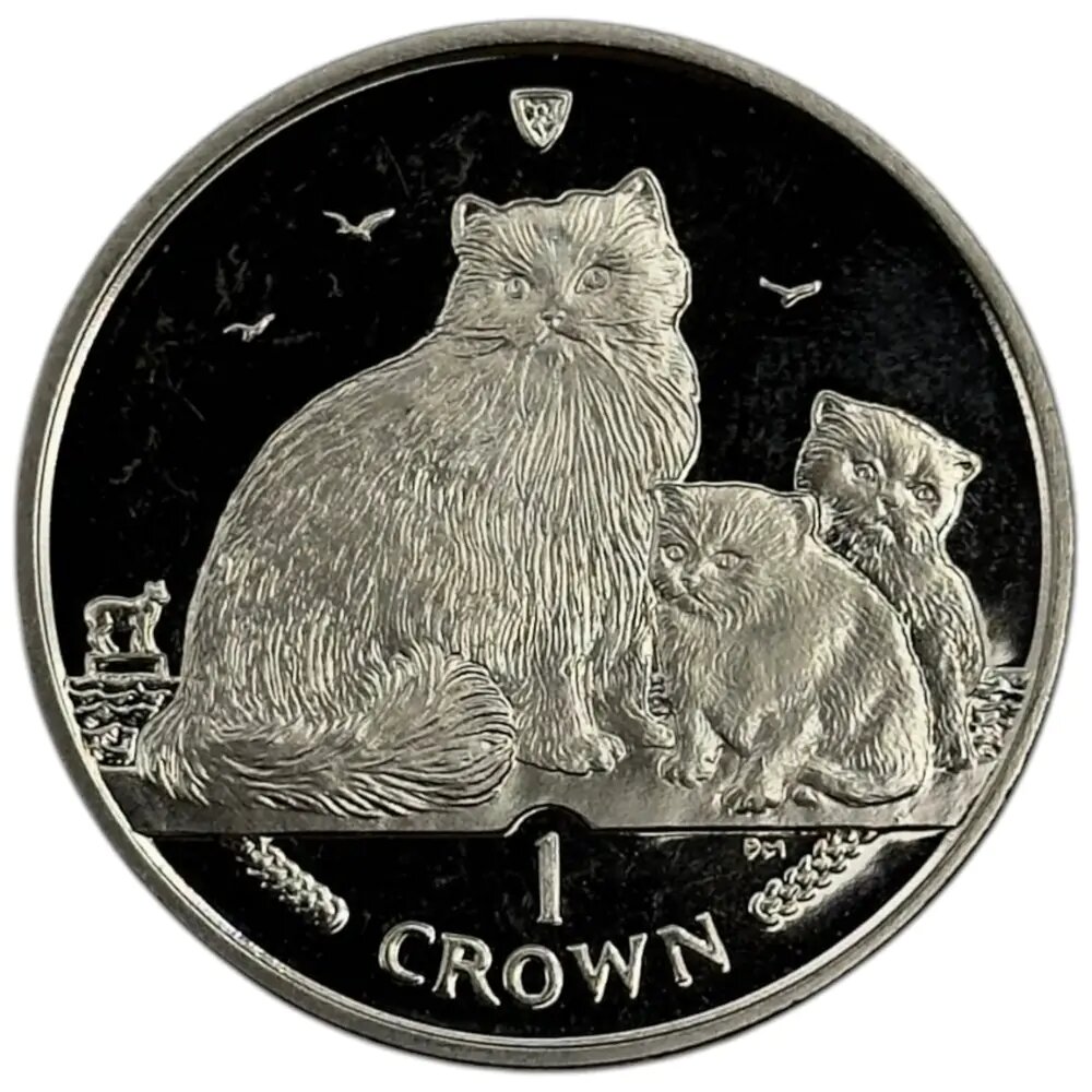 Остров Мэн 1 крона 2007 г. (Кошки - Рэгдолл) (CN)