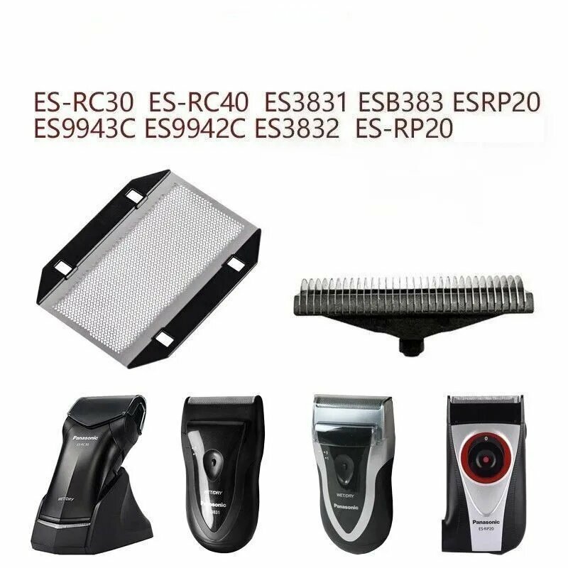 Заменить электрический бритву (лезвие и сетка) для Panasonic ES9943 ES3832 ES3833 ES3042 ES329 ES815 ES-RC30 ES-RC40 SA40 RP40