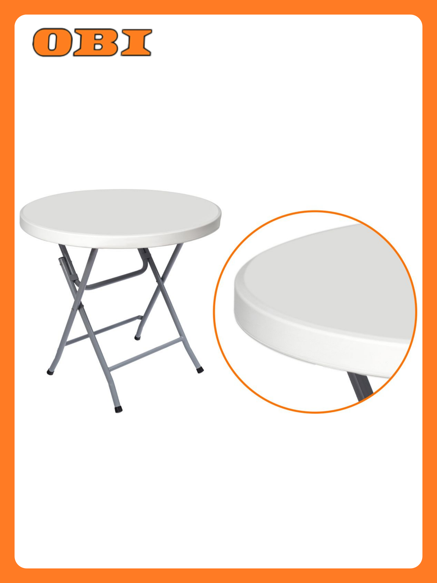 Стол барный METMEBEL СТБ80, металл, белый, 80x80x74 см, устойчив к влаге