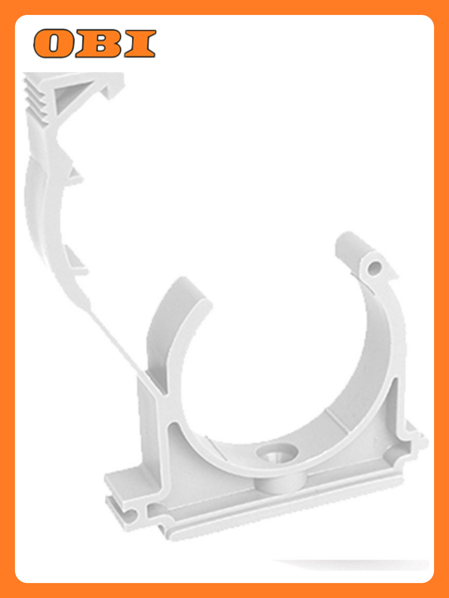 Опора для труб с защелкой PPR 20, белый, RTP