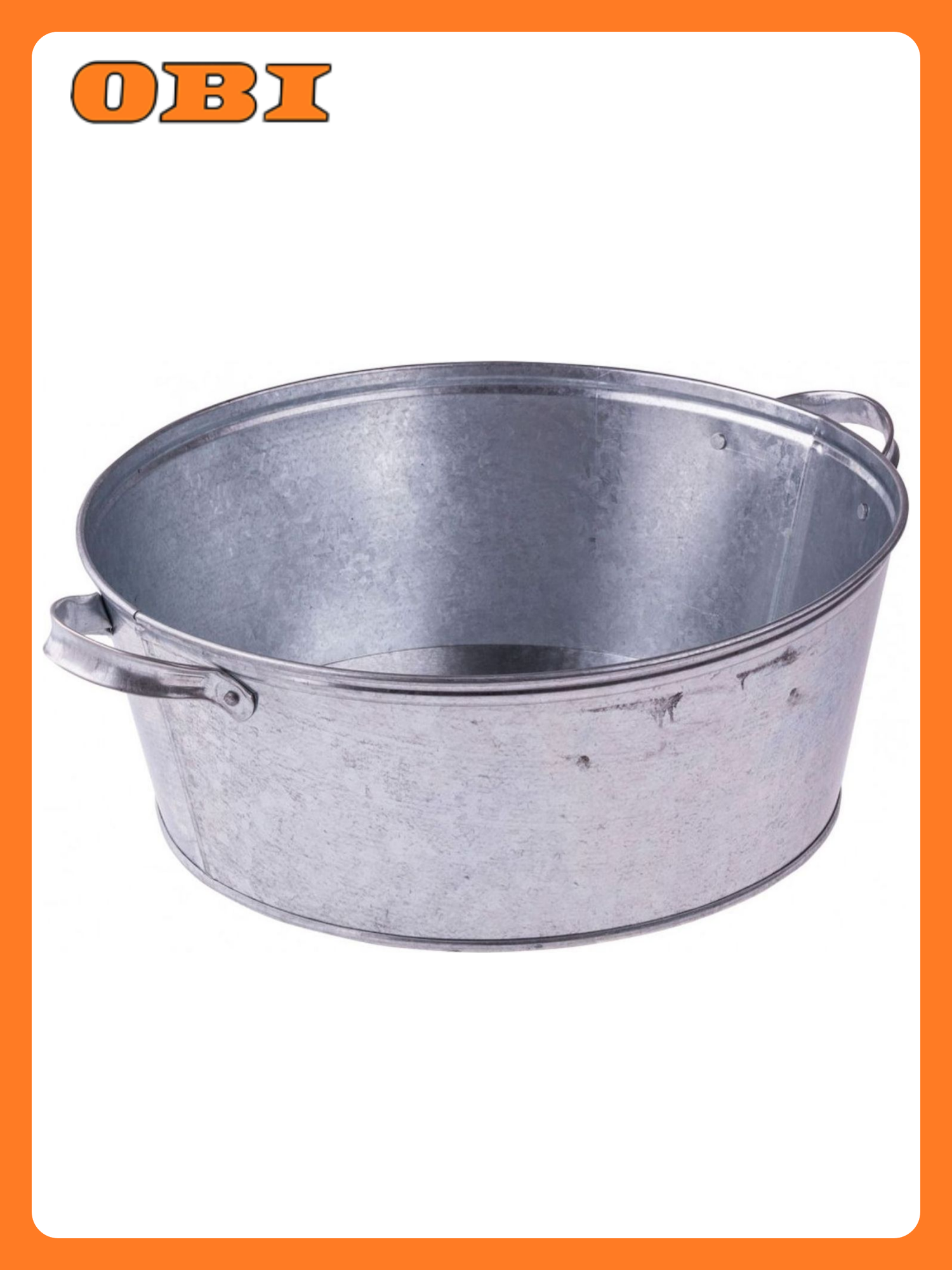 Хозяйственный таз 13 л оцинкованная сталь