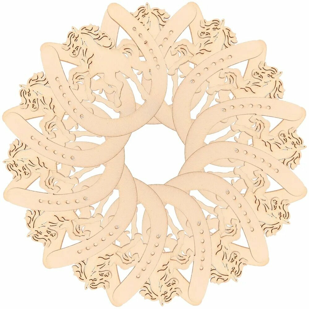 48 Штук Деревянных Заготовок, Лошадиной Подковы, Для Ремесел, Из Деревины