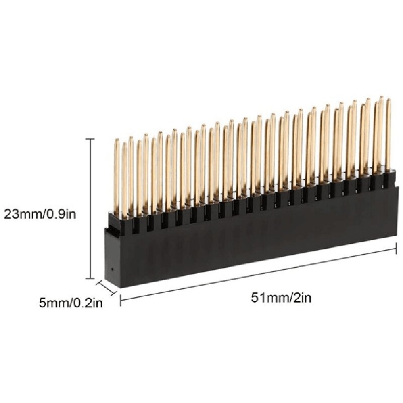 X 20 (40-контактный) разъем стека совместим с Raspberry + 2 / Pi 3 Extra Tall Header (упаковка из 4 шт.) для Raspberry Pi 2 для Raspberry Pi 3 40-контактный высокий