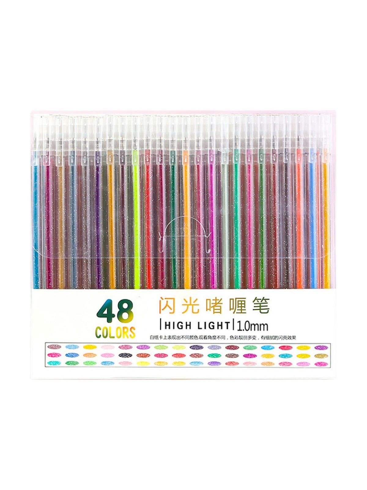 Гелевые ручки для взрослых, книжки-раскраски, многоцветные гелевые маркеры толщиной 1 мм