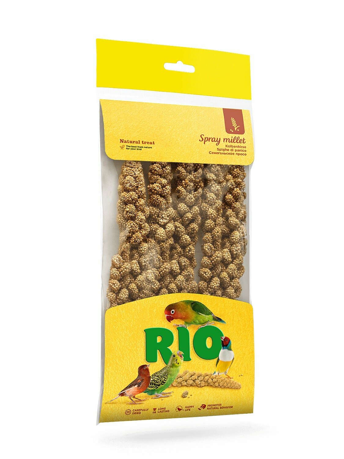 Лакомство RIO, сенегальское просо, для разных видов птиц, 100 гр