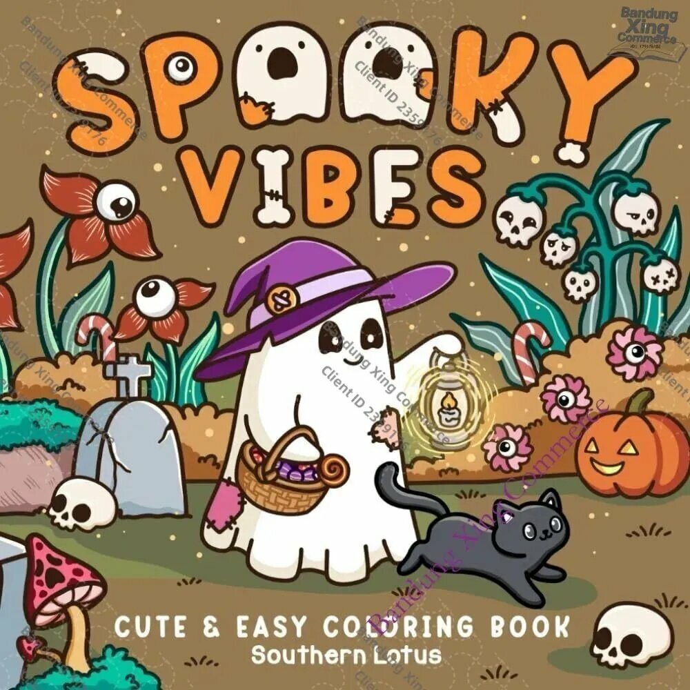 Раскраска антистресс для взрослых и подростков Coco Wyo -Spooky vibes 16