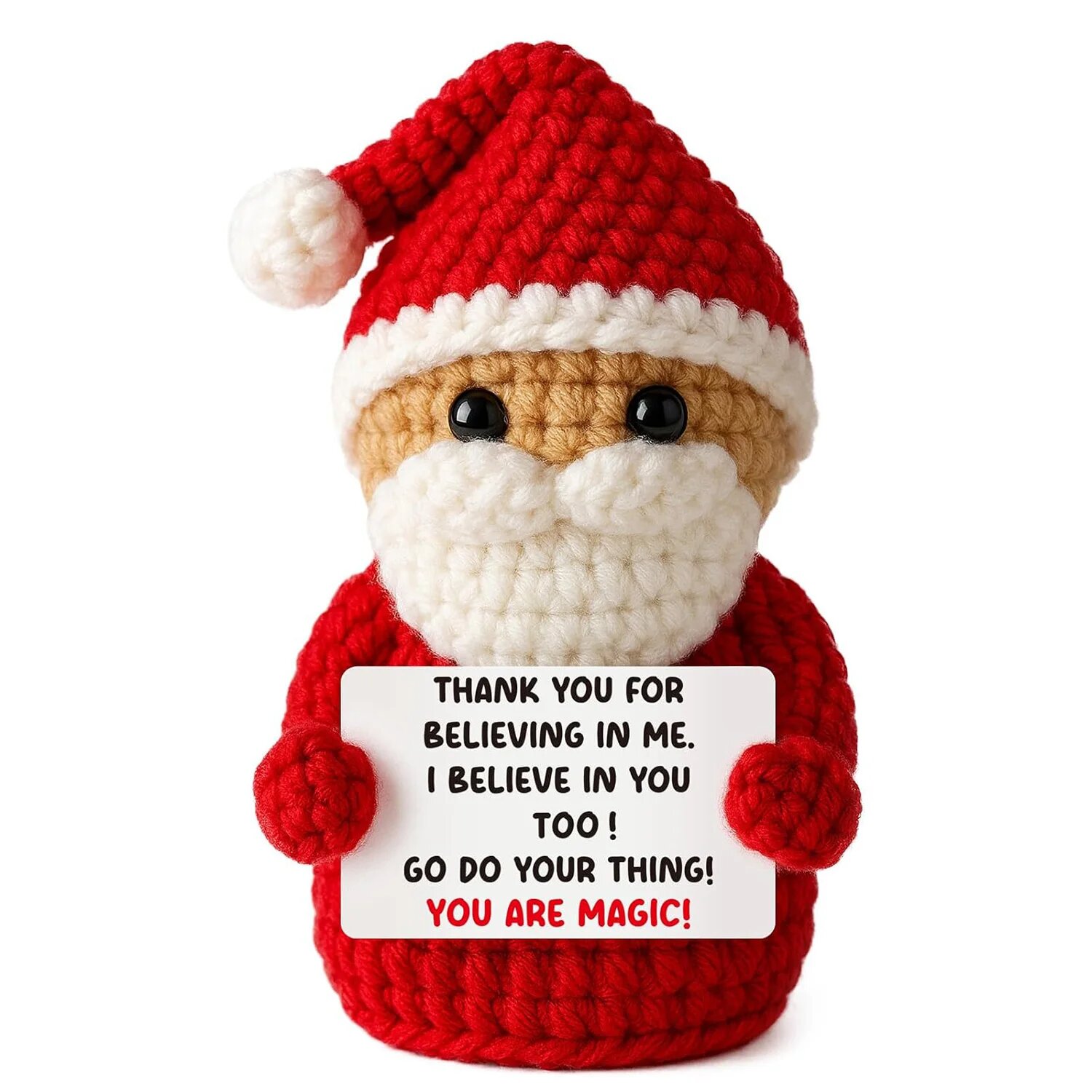 Вязаная кошка-талисман Красный, 7