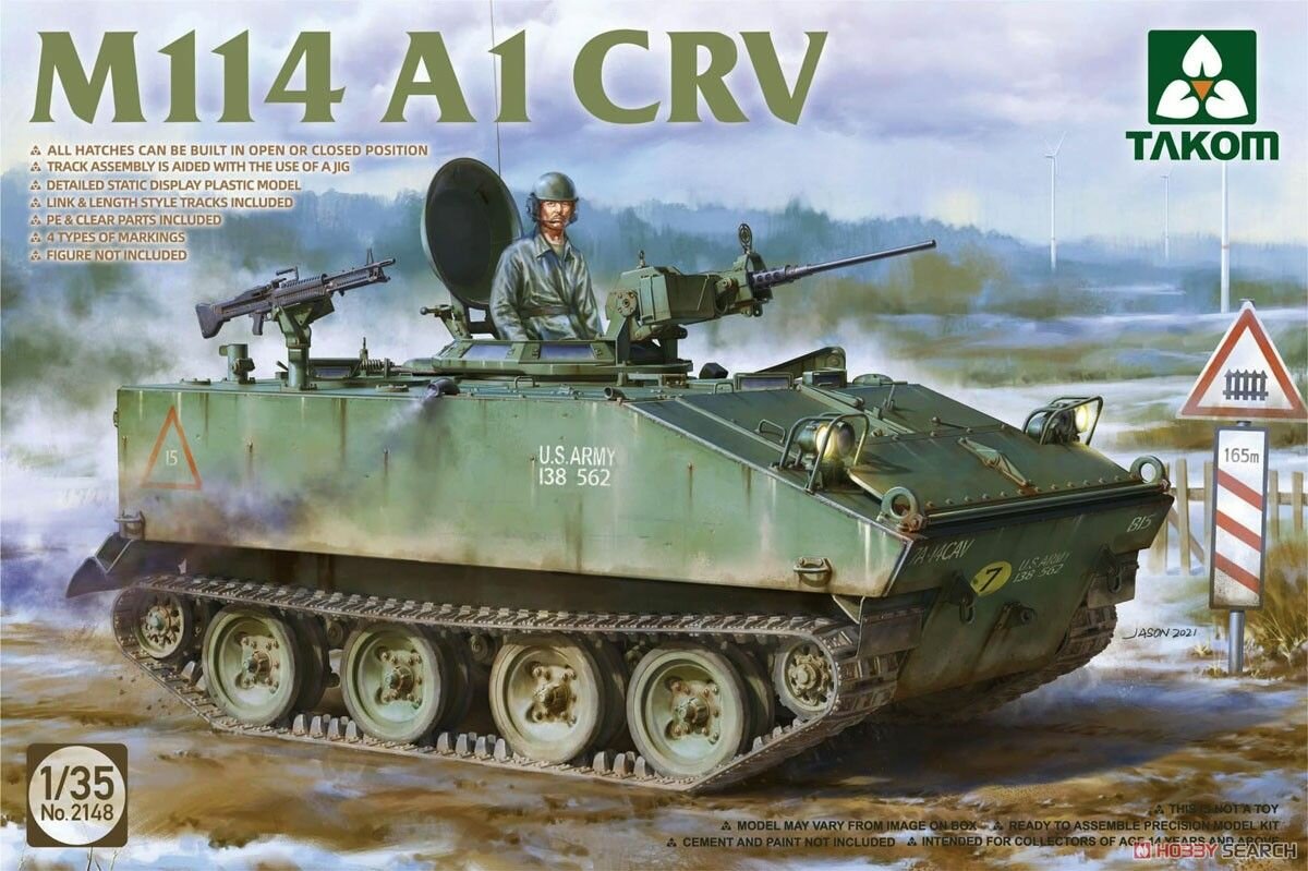 Takom 2148 1/35 M114A1 CRV Tracked Модель сборки бронетранспортеров