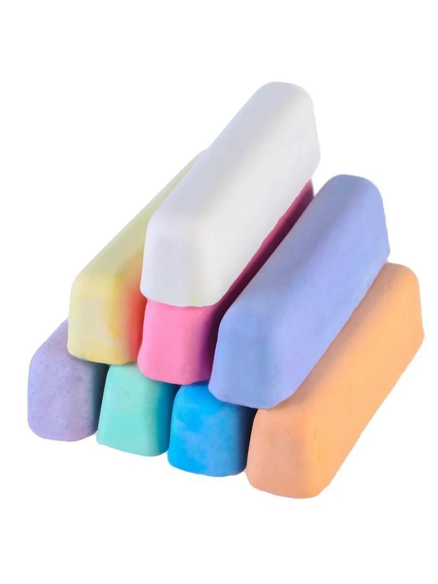 Цветные меловые карандаши для творчества