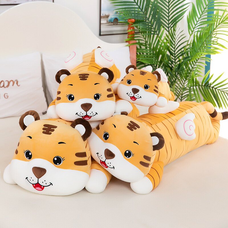 Симпатичные ангелы тигровые куклы длинные ножки спящие подушки плюшевые игрушки детские кровати большие куклы оптом