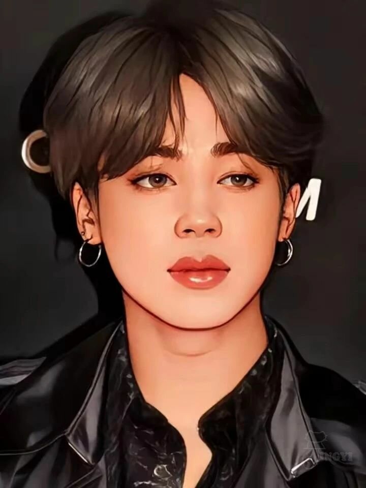 Набор для самостоятельной вышивки алмазами 5D Портрет Чимина - круглая алмазная мозаика размером 40x50 см для украшения стен дома,40X50CM, белый