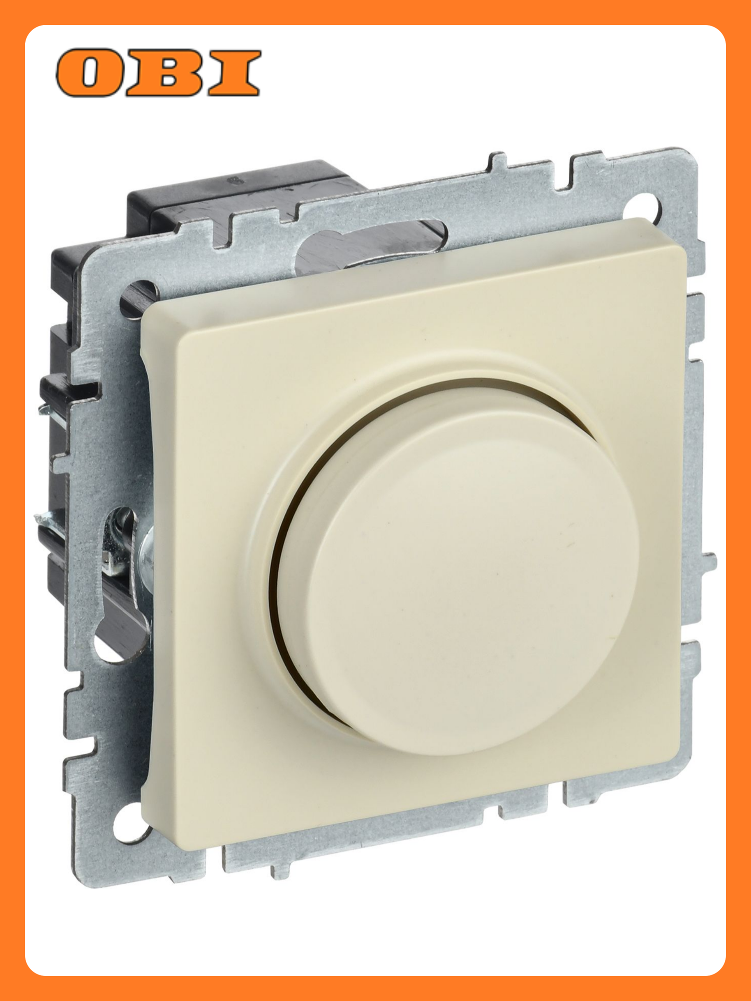 Выключатель IEK BRITE СС10-1-0-БрКр, бежевый, IP20, пластик, 600 Вт