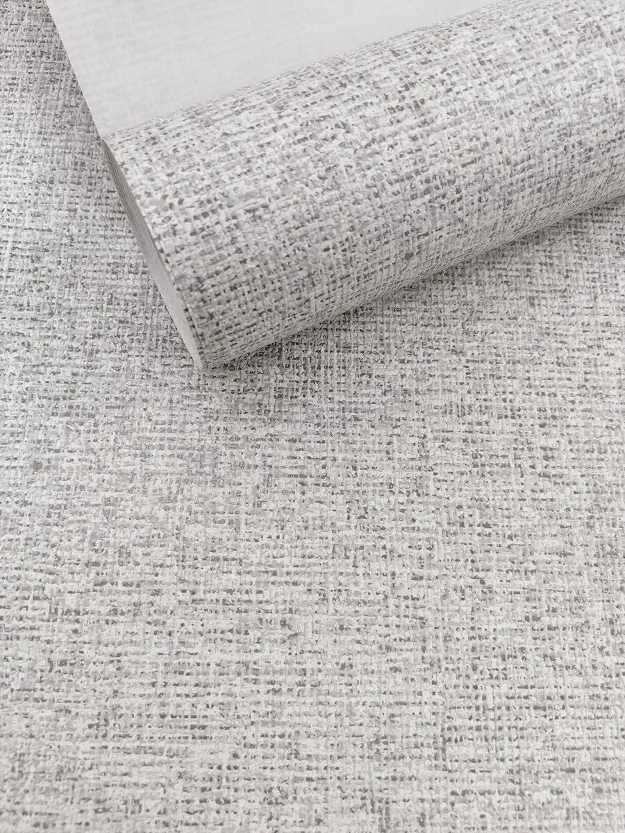 Обои виниловые для кухни, 0,53х10 м, моющиеся, цвет серо-бежевый