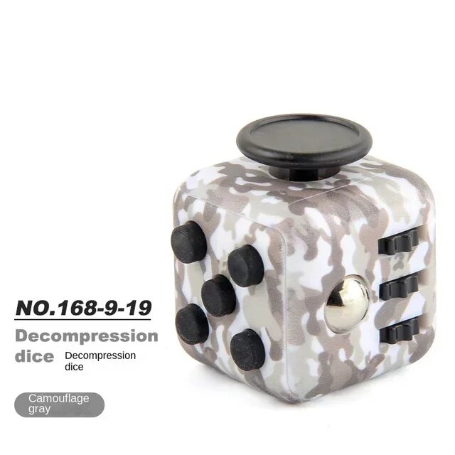 Антистресс кубик Decompression dice Camouflage gray, 157Q-6