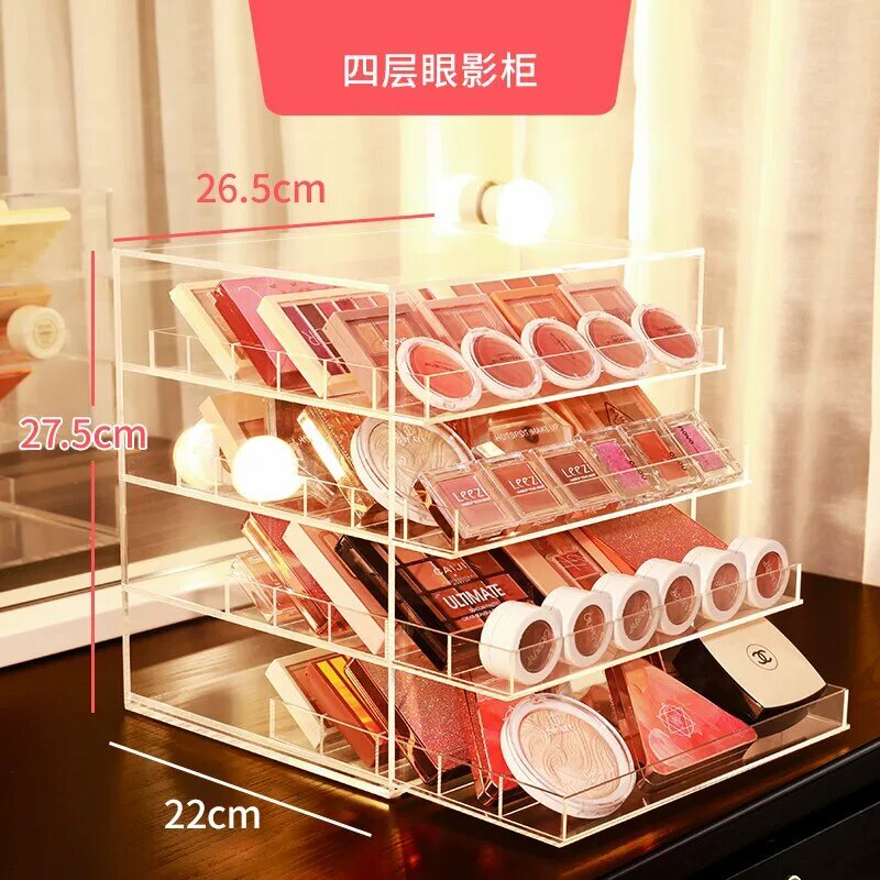 Коробка для хранения помады, подставка для помады с крышкой, стеклянный пылезащитный органайзер для блеска для губ,