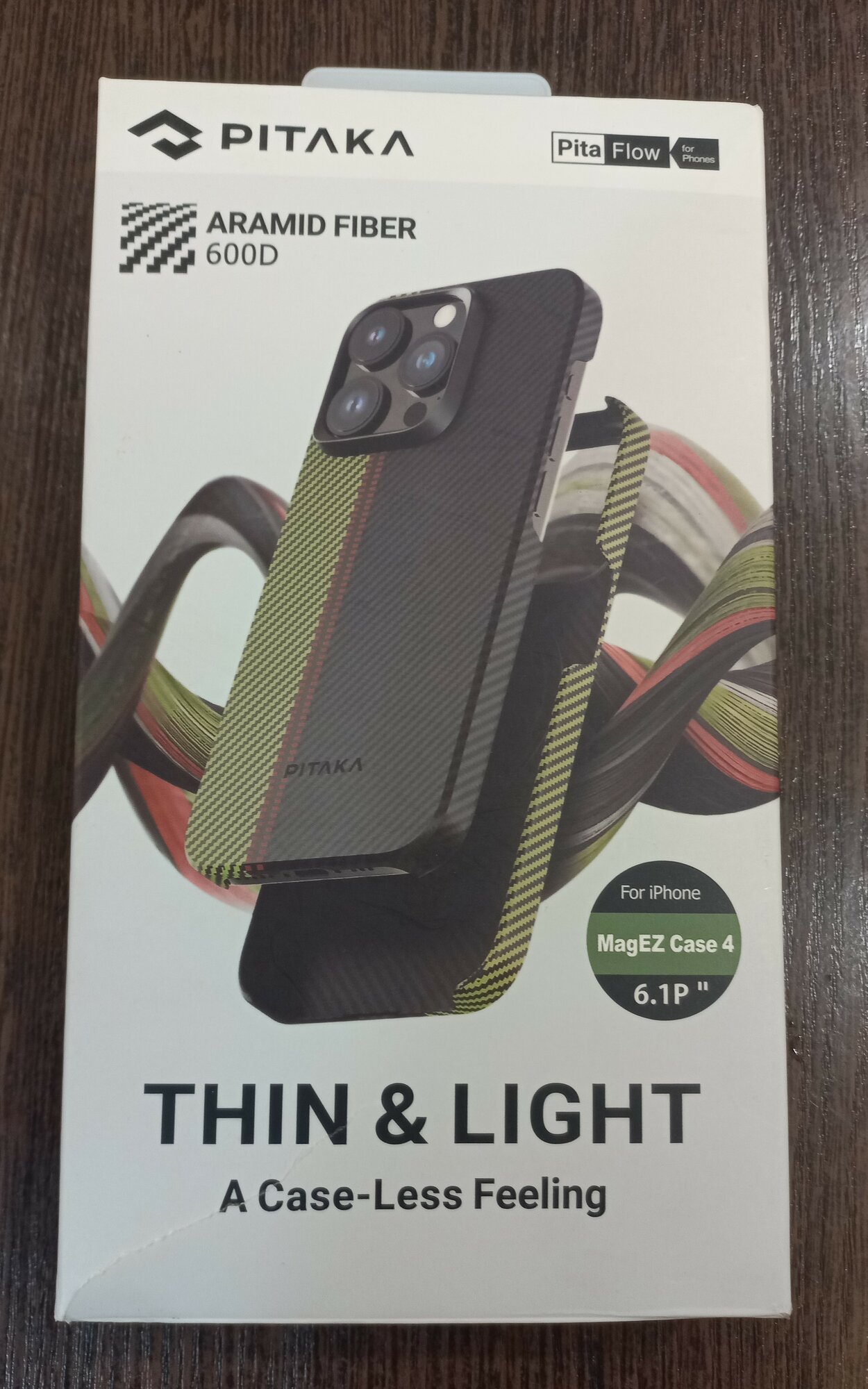 Чехол Pitaka на iPh 14 Pro MagEZ Case 4 ARAMID FIBER 600D. THIN & LIGHT.A Case-Less Feeling