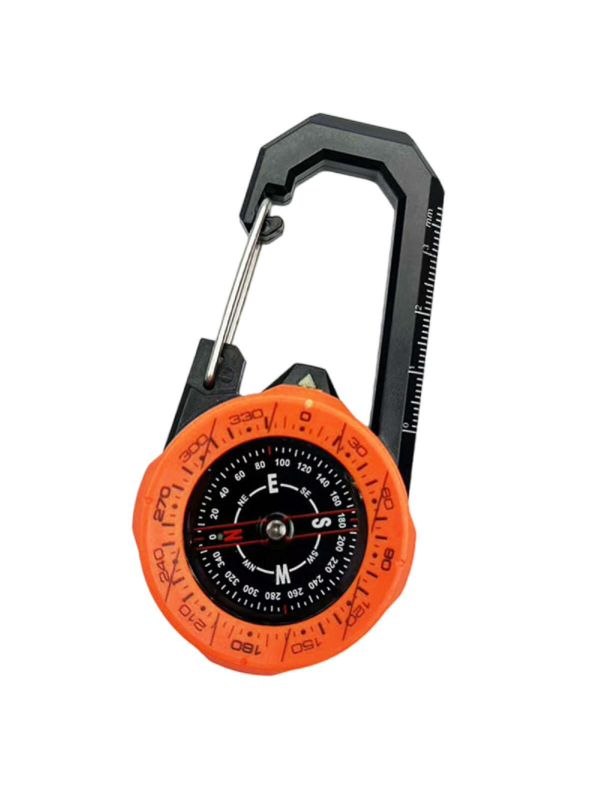 Наружные компасы с пряжкой Водонепроницаемые наружные компасы с карабином и подсветкой