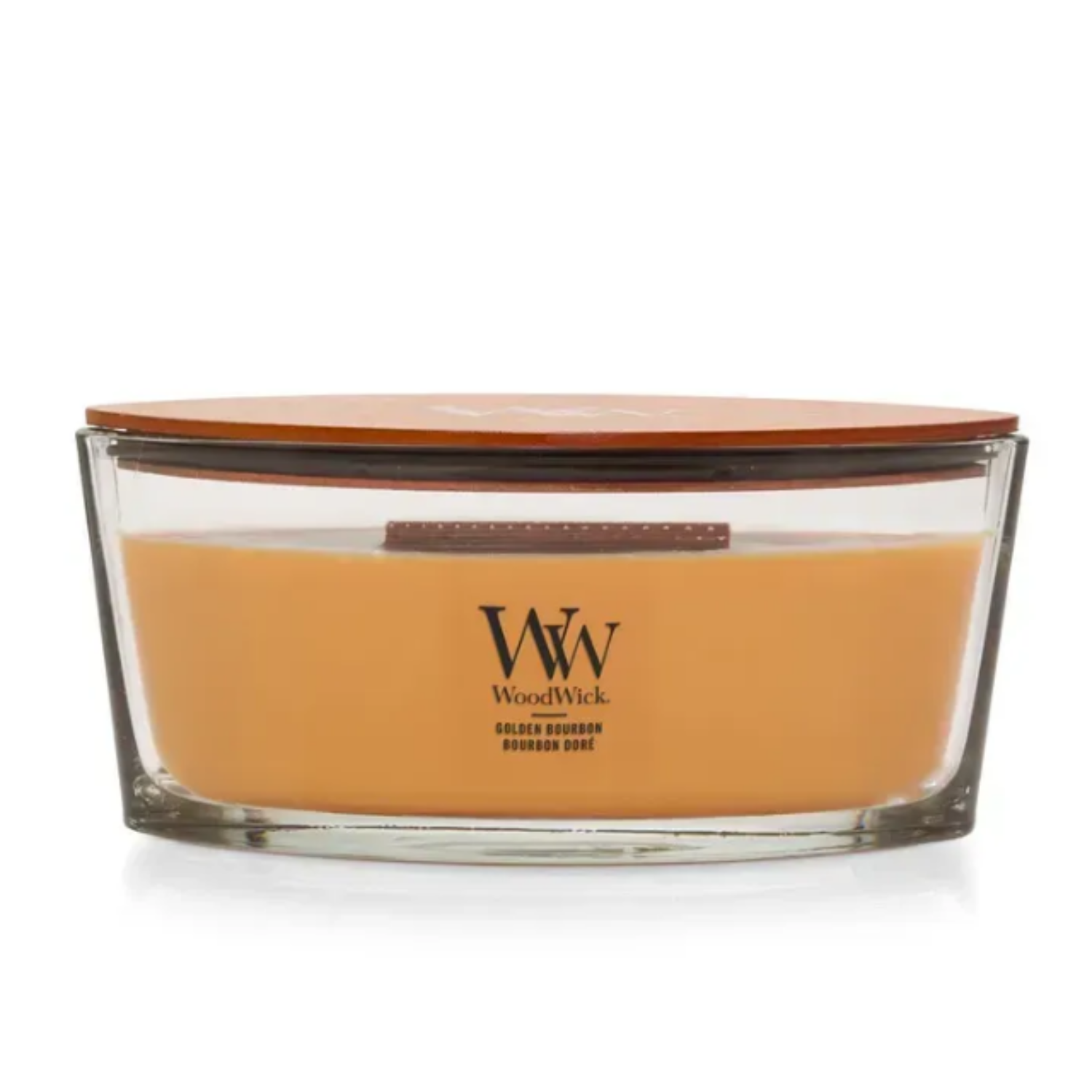 Ароматическая свеча WoodWick "Золотистый бурбон/GOLDEN BOURBON"