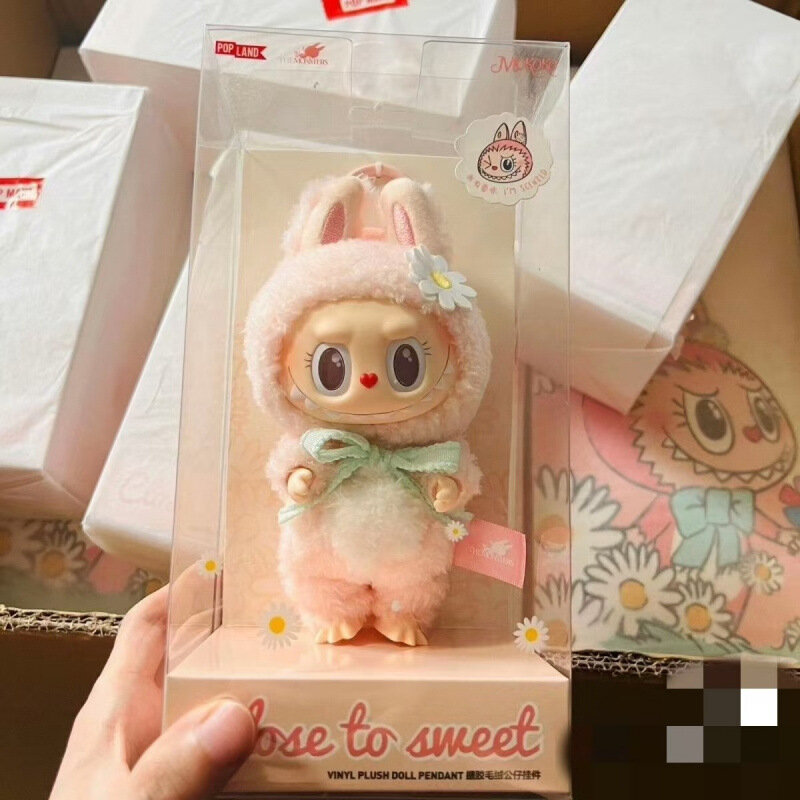 Мягкая виниловая игрушка ZIMOMO Big Boss LABUBU Archangel, 58 см и 38 см, большая кукла в подарочной коробке.