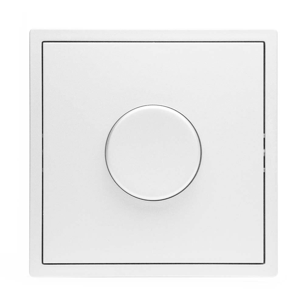 Светорегулятор (диммер) Vell, поворотный, 250 В, встраиваемый, IP20, белый {WH-1D-Grand}