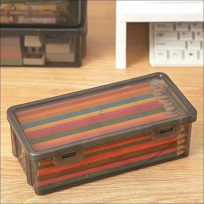 Прозрачная коробка для карандашей, пенал