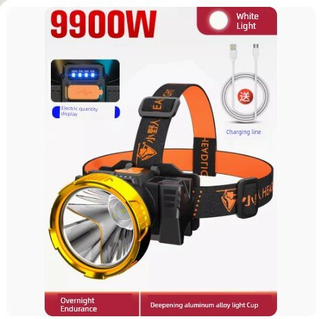 Little Savage сильный свет налобный фонарь белый свет желтый свет уличный супер яркий шахтерский фонарь зарядная трубка