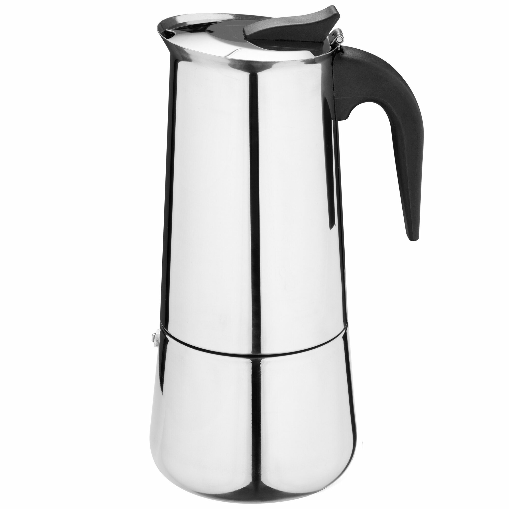 Кофеварка Mallony Italia нержавеющая сталь, подходит для индукционных плит 12 чашек 600 мл