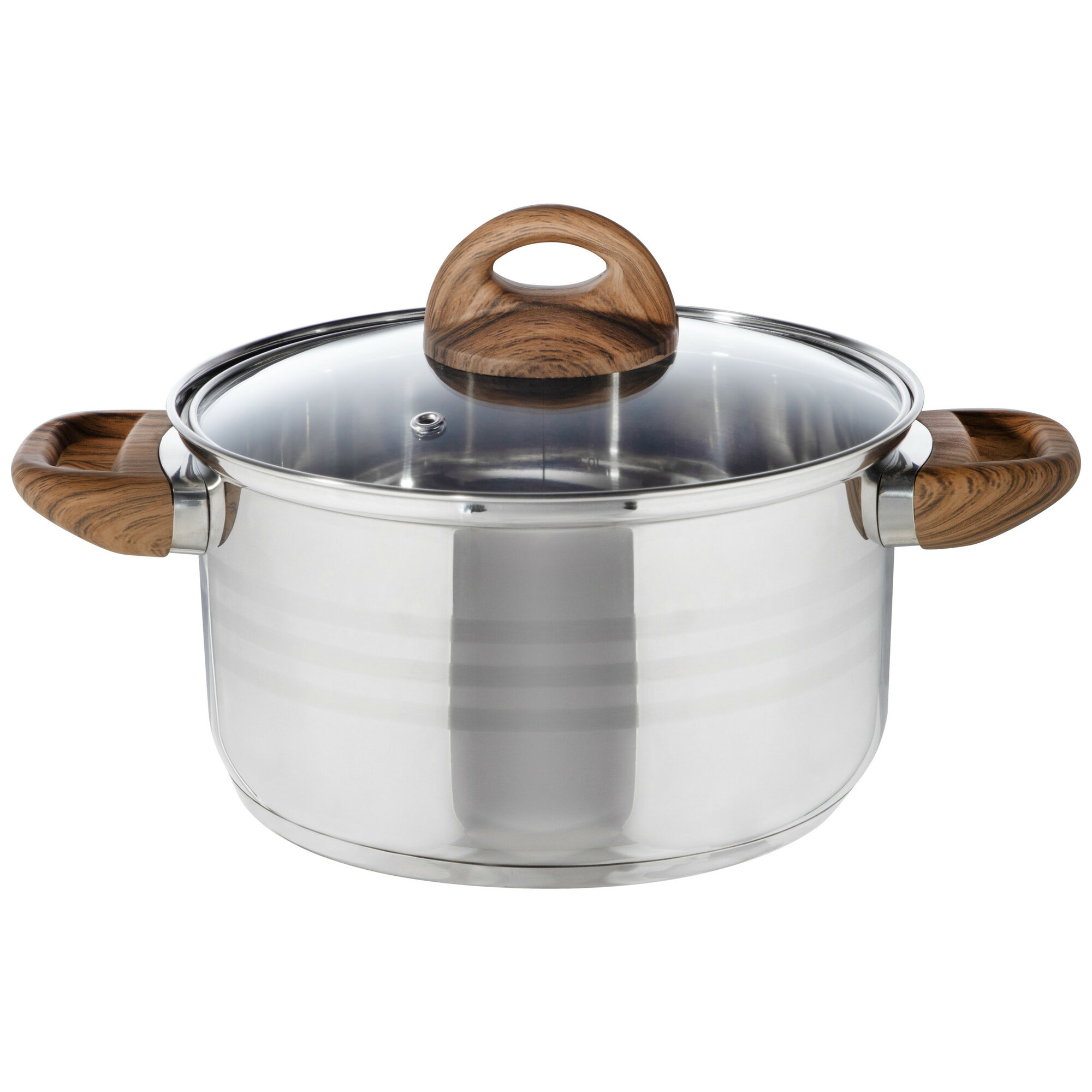 Кастрюля MALLONY "Foresta" 3.5 л, 20 см, нержавеющая сталь, с крышкой, индукция