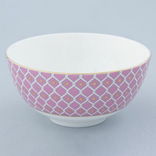 Салатник 11.3 см . Форма "Восточная", рисунок "Астра 2". Костяной фарфор. Императорский фарфоровый завод ИФЗ ЛФЗ. Миска, глубокая тарелка