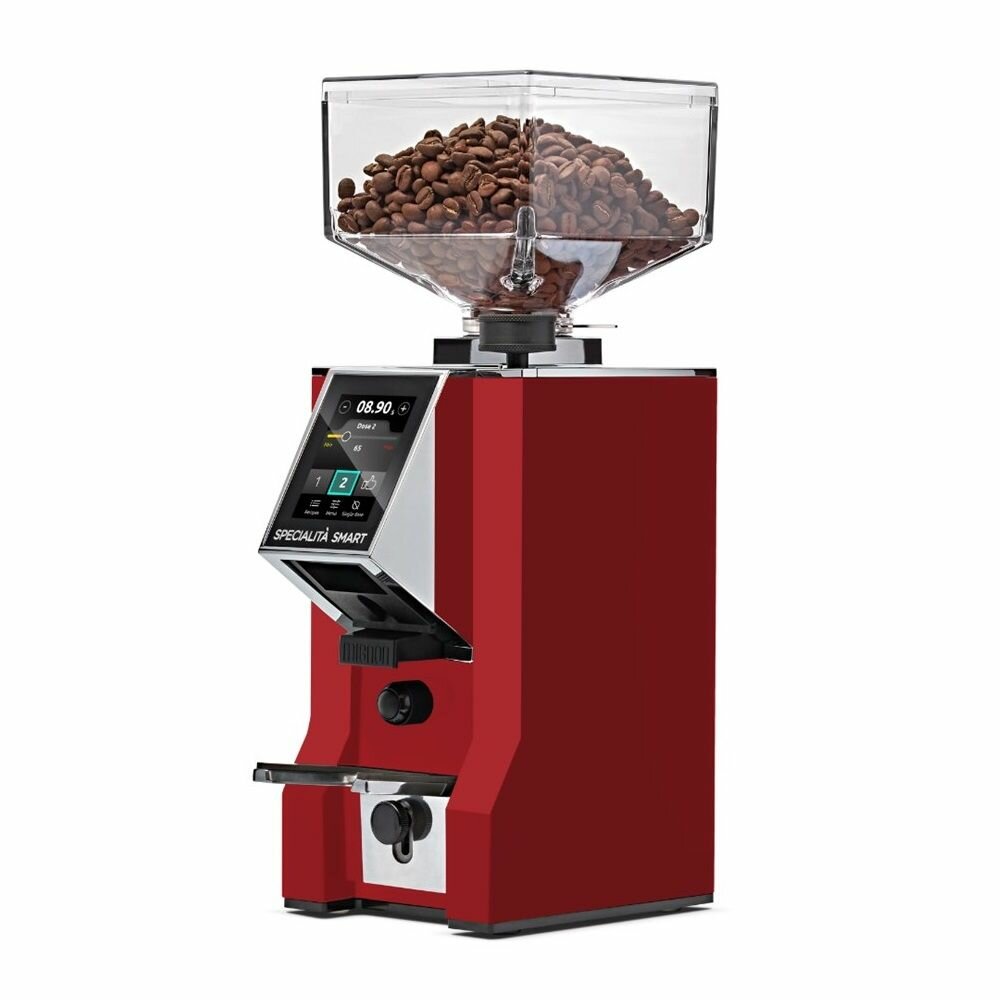 Кофемолка профессиональная жерновая для дома и кофейни Eureka Mignon Specialita Smart 16CR Red