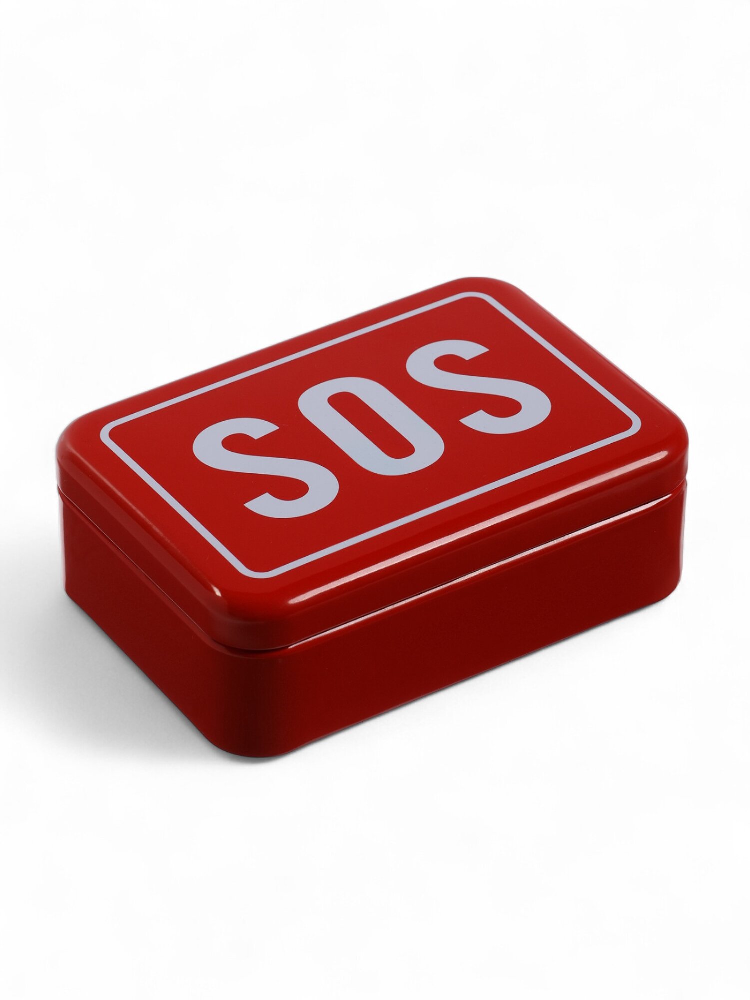 Коробка для выживания "SOS", 9,3 х 6,5 х 3,2 см, цвет красный