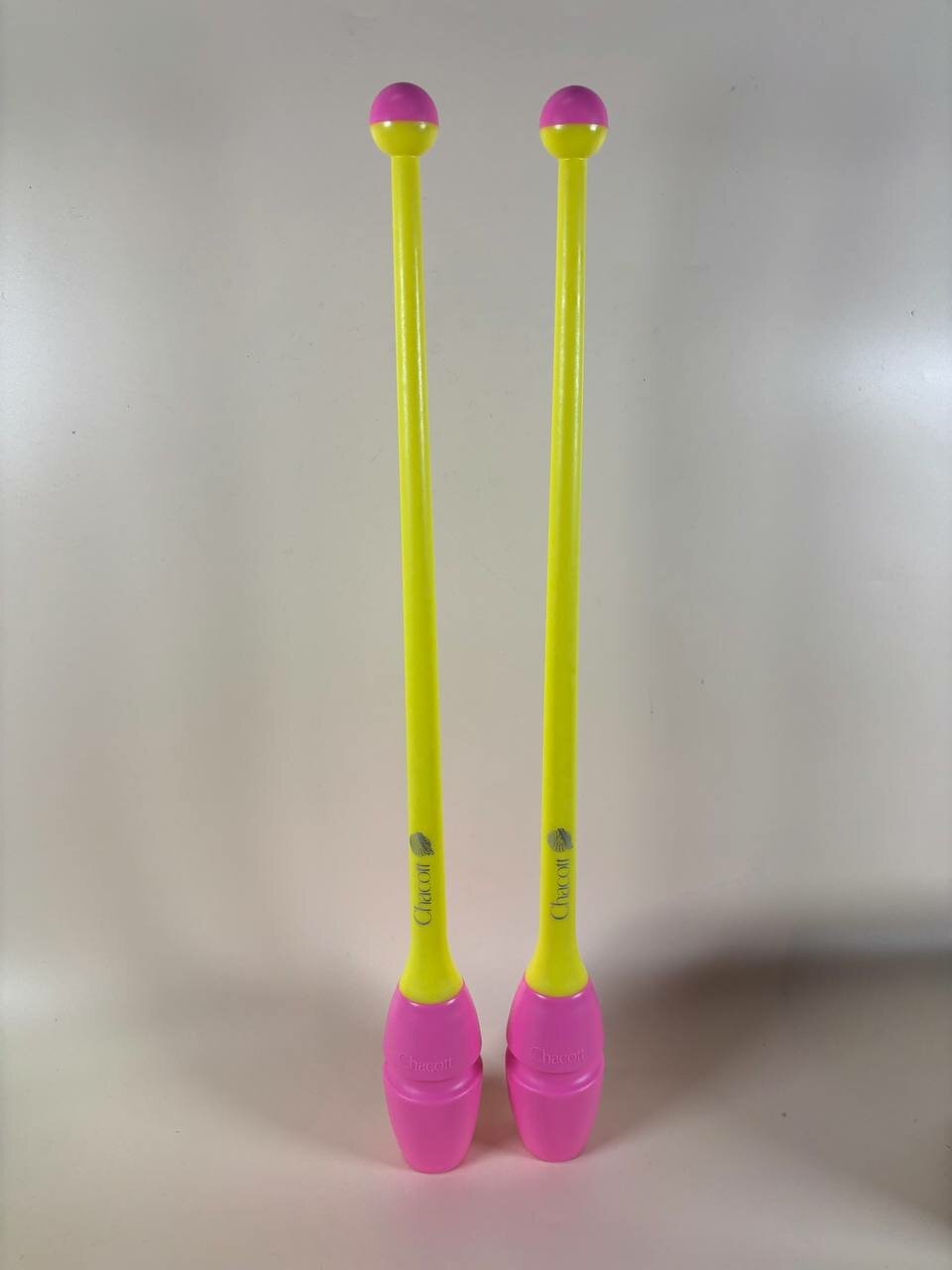 Булавы Chacott Rubber Clubs 262 Pink x Yellow 41см