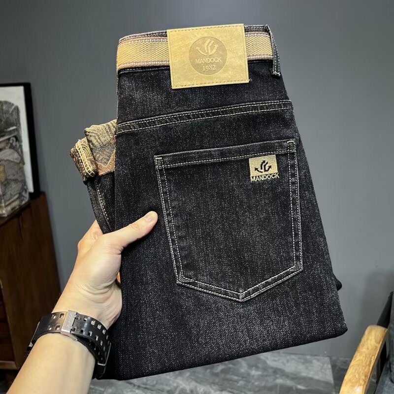 MON Мужские Джинсы Лето Тонкие Потертые Кроп Слим Деним, Размер_28